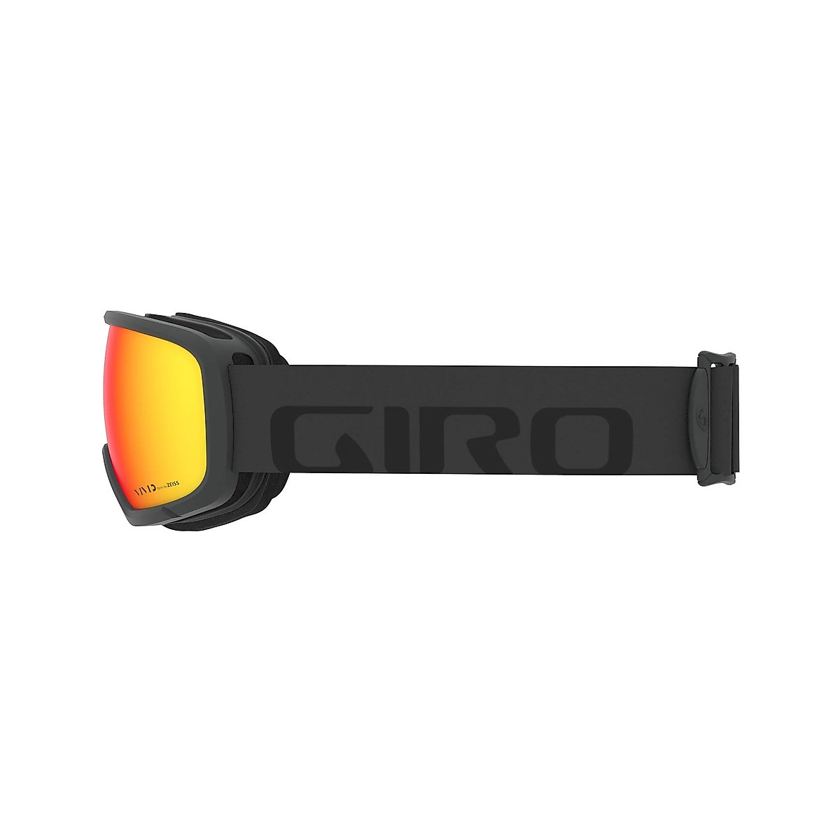 Giro Ringo Ski Goggles - Snowboard Goggles for Men, Women & Youth - Grey Wordmark Strap with VIVID Ember Lens