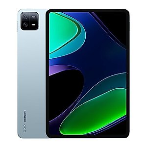 Xiaomi Pad 6 WiFi Version 11 inches Global 144Hz 8840mAh Bluetooth 5.2 Four Speakers Dolby Atmos 13 Mp Camera + Fast Car 51W Charger Bundle (256GB + 8GB, Mist Blue)