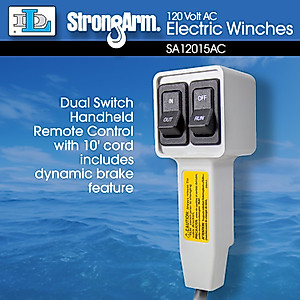 Dutton-Lainson Company SA12015AC 120 Volt/2700 lbs/4000 lbs Electric Winch with Built-In Remote