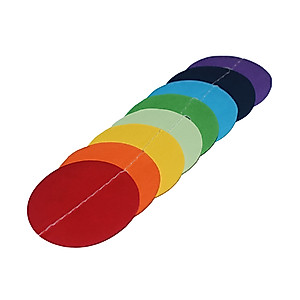 Rodudu 52.5 Feet Circle Dot String Paper Garland Hanging Banner Srteamers Decor for Birthday Party Bridal Shower Home Decor Classroom Candyland Streamers