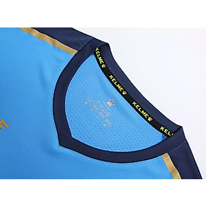 KELME Soccer Jersey Uniform Set Kids Adults Boys Girls - Soccer Jersey and Shorts Athletic Sport Team Youth Football Jersey (Red/Dark Gray, Small)