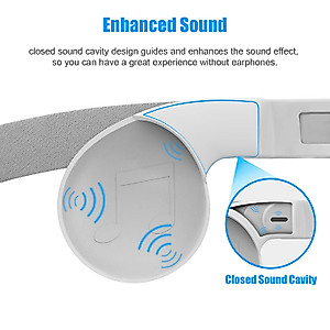 AMVR Silicone Ear Muffs for Meta Quest 2 VR Headset to Enhanced Headset Sound, for Quest 2 Accessories Headphone Extension Cover (Gray, 1 Pair)