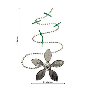 DrainWig Shower Drain Hair Catcher, Disposable Drain Protector, Silver Flower, 2 Pack