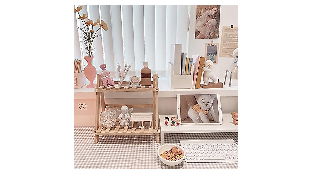 BestAlice Wooden Double Layer Rack - Organize Your Space