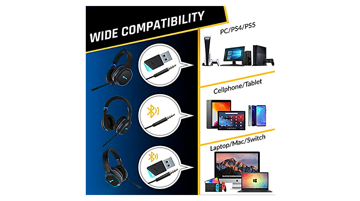 KLIM Lynx Wireless Gaming Headset - Ultimate Freedom