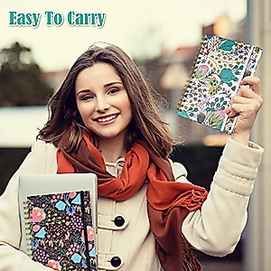 Spiral Notebook, 4 Pack A5 Lined Journal for Women, Hardcover Spiral Journal with 2 Pockets, College Ruled Notebooks, Cute Notebook for Office, School Supplies, Gifts (160 Pages, 6.3" x 8.46")