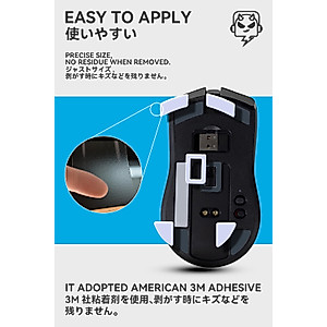 2Sets of TALONGAMES Rounded Curved Edges Mouse Feet Skates Compatible with Razer Viper Ultimate Gaming Mouse Feet Replacement,0.8mm,Pure PTFE Material with Super Smooth Glide Pads