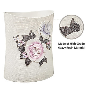 Popular Bath Waste Basket, Michelle Collection, 10x8, Lilac