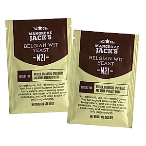 2X Mangrove Jack’s Craft Series Yeast M21 Belgian Wit (10g)