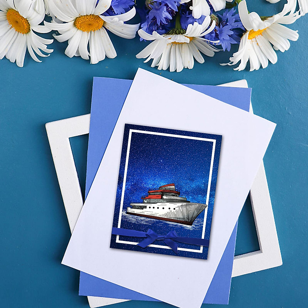 GLOBLELAND 4Pcs World Travel Ship Compass Clear Stamps Car Ship Journey World Travel Clock Cruise Ship Transparent Silicone Rubber Stamps for DIY Scrapbooking Supplies Embossing Paper Card Album