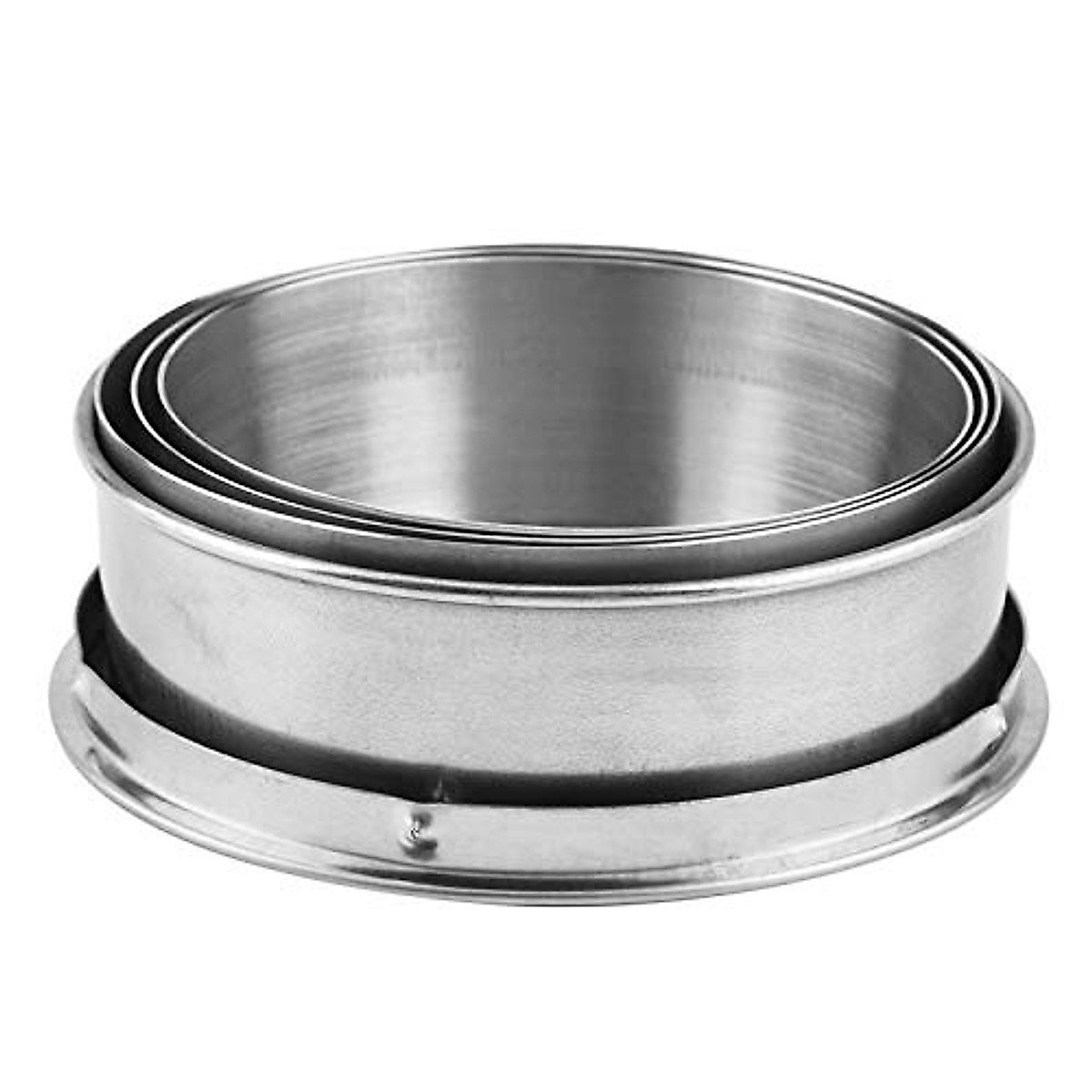 Omabeta Travel Folding Cup, Silver Portable Outdoor Tumbler Stainless Steel Collapsible Folding Cup Mini Lightweight Reusable Mugs with Key Chain for Traveling Camping(250ml)