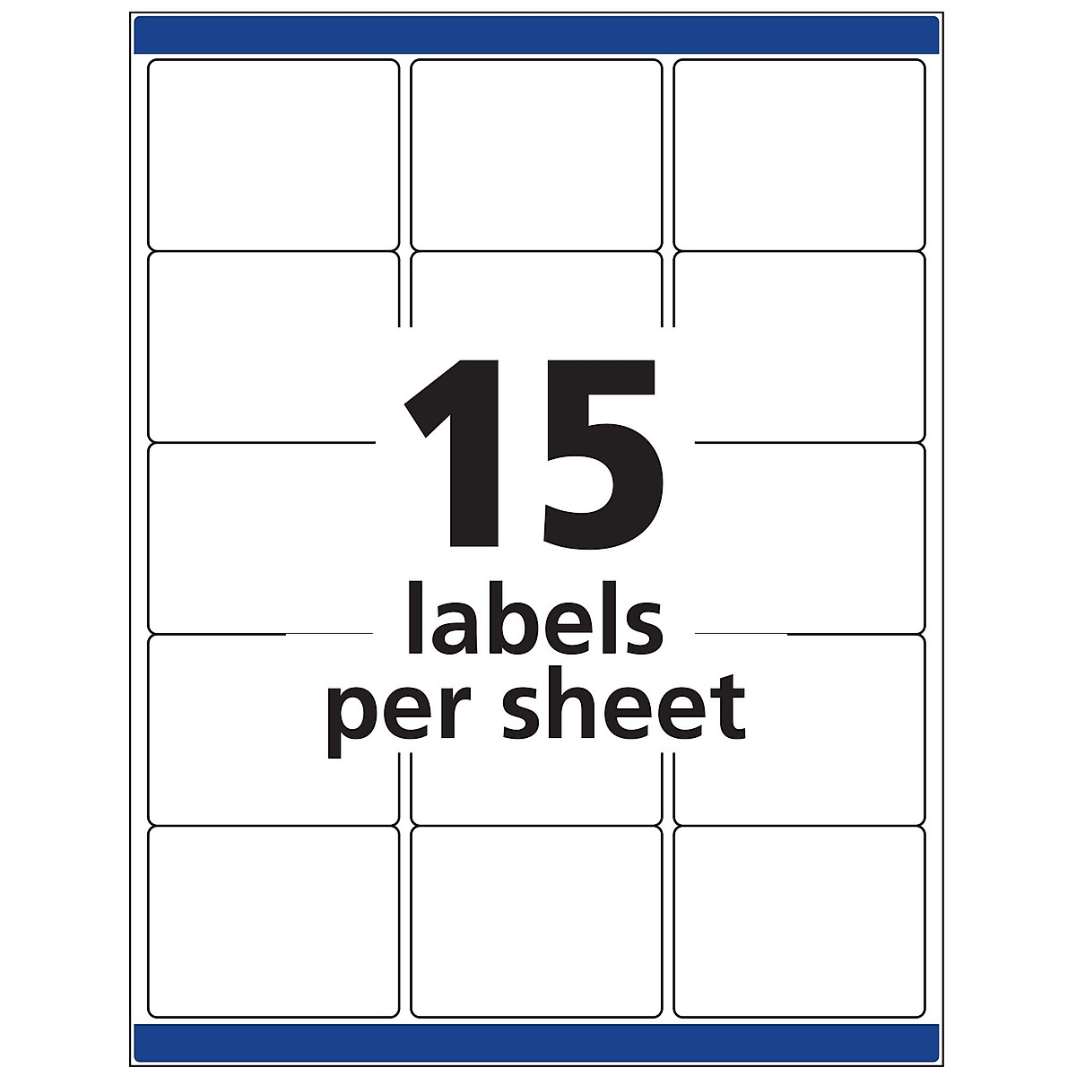Avery ID Labels, Sure Feed Technology, Permanent Adhesive, 2" x 2-5/8", 225 Labels (6572)