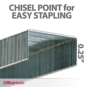 Officemate Standard Staples, 5 Boxes General Purpose Staple (91925)