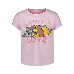 Disney The Aristocats Marie Little Girls 3 Pack Pullover T-Shirts White/Pink/Gray 7-8