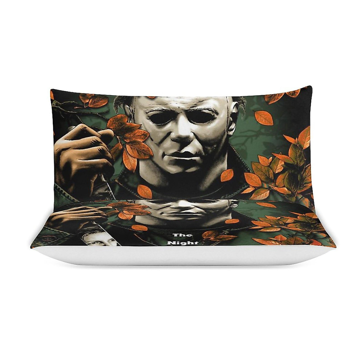 Pbunlkl Michael Killer Myers 3-Piece Bedding Set Duvet Cover Pillow Shams Set Soft Lightweight Comforter Cover Set 86"x70"
