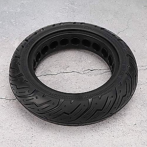 Keenso Electric Scooter Tire, 10x2.50C Anti‑Explosion Scooter Rubber Tyre Electric Scooter Replacement Tire Black for Max G30 Scooter