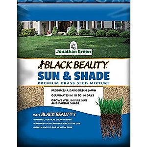 Jonathan Green 12002 Black Beauty Sun & Shade Grass Seed Mixture, 3 Lb