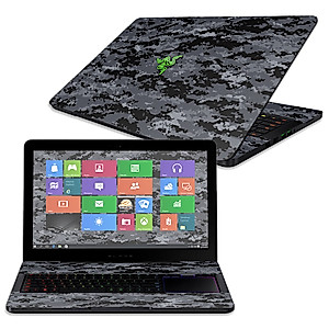 MightySkins Skin Compatible with Razer Blade Pro 17" - Digital Camo | Protective, Durable, and Unique Vinyl Decal wrap Cover | Easy to Apply, Remove, and Change Styles | Made in The USA