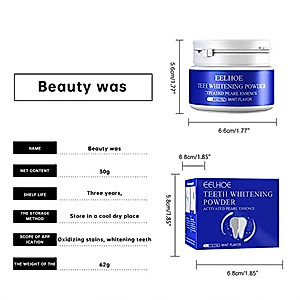 ZITIANY Tooth Powder for Teeth Whitening, Toothpaste Powder Teeth Whitener for Clean The Between Teeth, Tooth Washing Powder Freshen The Breath Oral Care