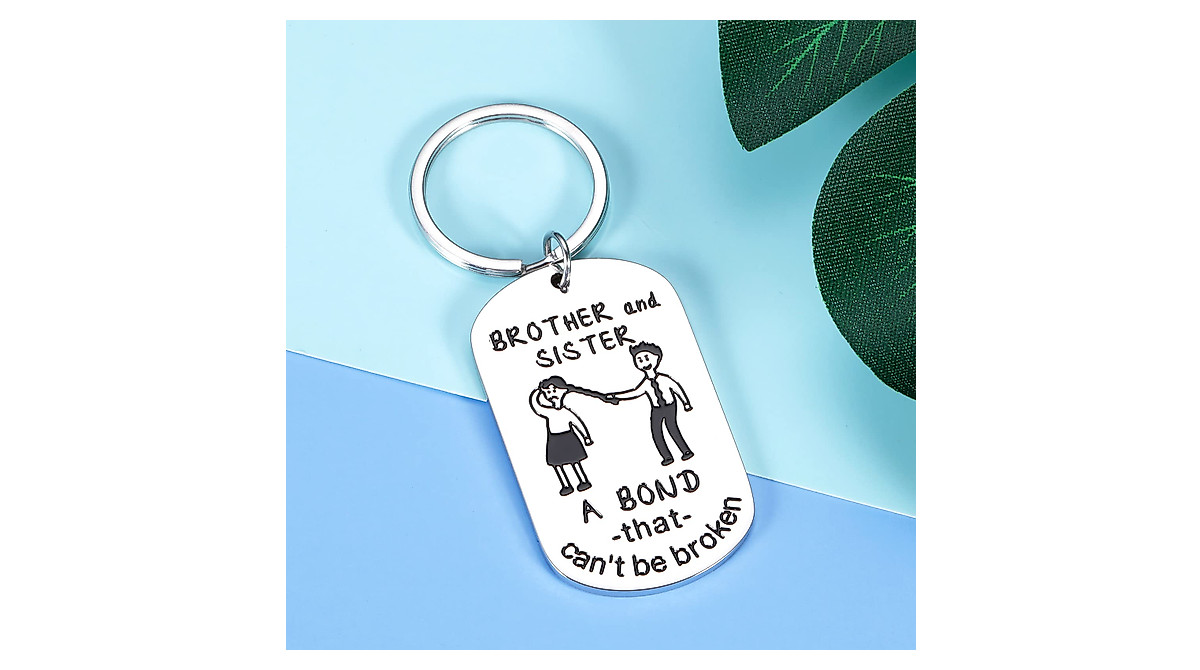 Funny Sister and Brother Keychain - Perfect Gift from Siblings