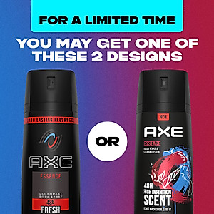 AXE Body Spray Deodorant For Long Lasting Odor Protection Essence Black Pepper And Cedarwood Mens Deodorant Formulated Without Aluminum 4 Ounce (Pack of 2)