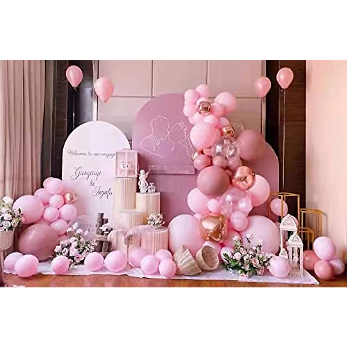 Foldable Paper Columns Display Pedestals Stands for Wedding Engagement Birthday Party Decoration (Cream White, L+XL+XXL (D12"))