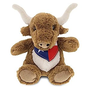DolliBu Plush Texas Longhorn Stuffed Animal - Soft Plush Huggable Texas Longhorn Plush, Adorable Playtime Plush Toy, Cute Wild Life Cuddle Gifts for Kids & Adults - 8 Inches