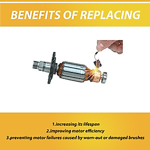 20 Pack N257540 Replacement Electric Motor Carbon Brushes Compatible with Dewalt Angle Grinder DWE402 DWE4214