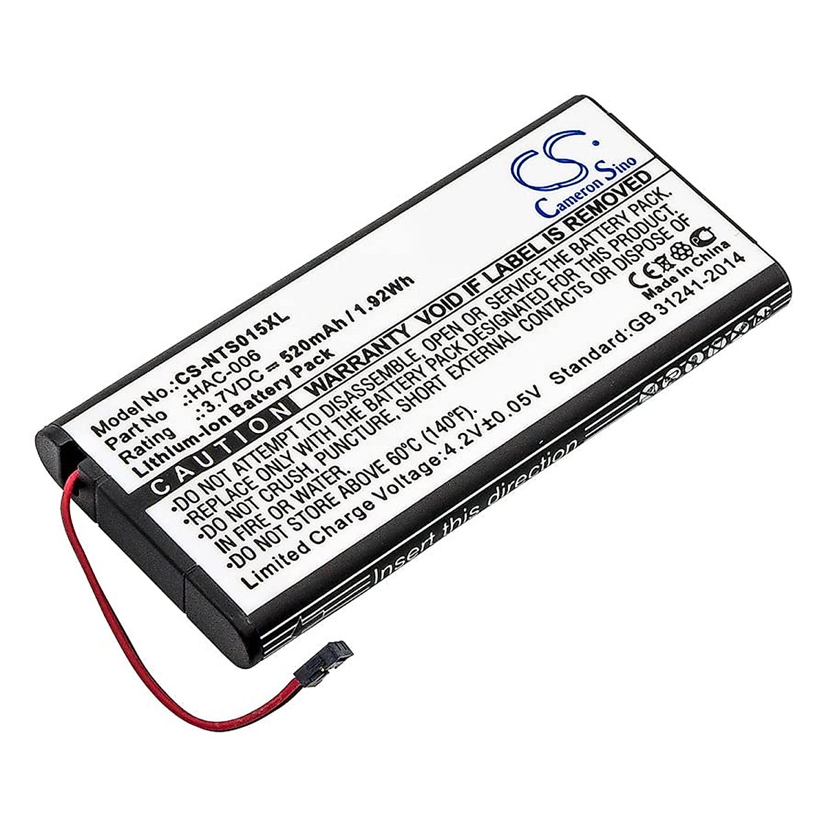 VI VINTRONS Battery for Nintendo HAC-015, HAC-016, HAC-A-JCL-C0, Switch Controller, HAC-006, HAC-BPJPA-C0,