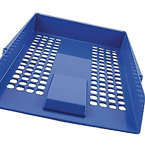 Q Connect Plastic Letter Tray - Blue