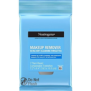 Neutrogena Make-Up Remover Cleansing Towelettes, 7 Count, Packaging May Vary