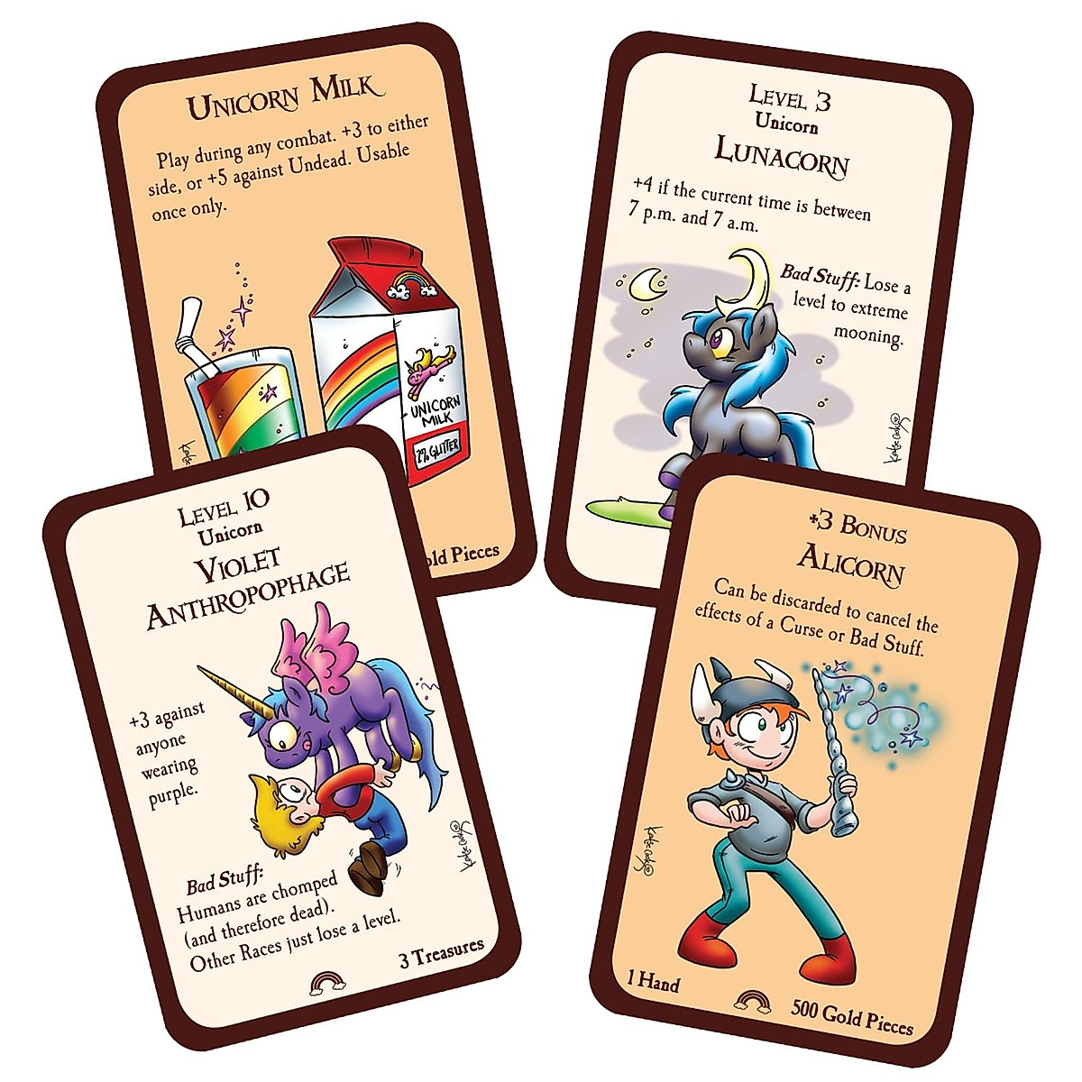 Steve Jackson Games Munchkin Unicorns Card Game (Mini-Expansion) | 15 Cards | Adult, Kids, & Family Game | Fantasy Adventure Roleplaying Game | Ages 10+ | 3-6 Players | Avg Play Time 120 Min | from