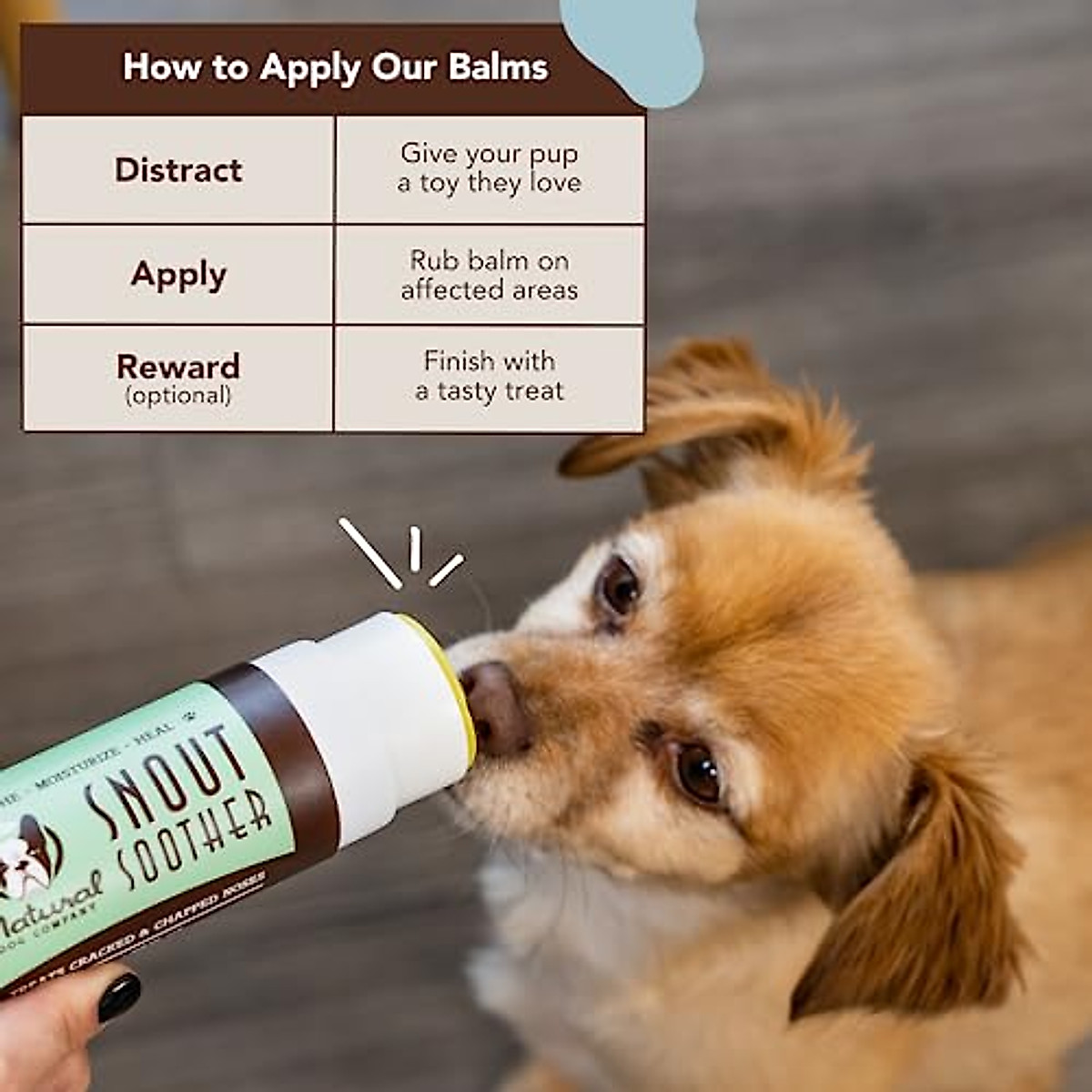 Natural Dog Company Snout Soother Dog Nose Balm, 2 oz. Stick, Dog Balm for Paws and Nose, Moisturizes & Soothes Dry Cracked Noses, Plant Based Nose Cream for Dogs