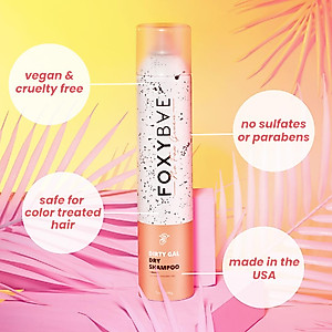 FoxyBae Volumizing Dry Shampoo Spray for Women - With Biotin for Hair Growth - For Dark, Brunette & Blonde Hair - Refreshing & Non-Toxic