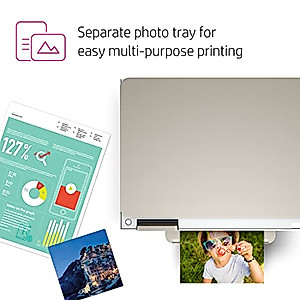 HP ENVY Inspire 7255e Wireless Color All-in-One Printer with bonus 6 months Instant Ink (1W2Y9A) White