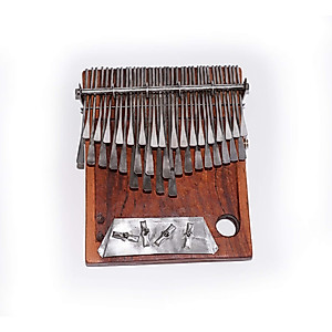 37 Key Shona Njari ELECTRIC Mbira - Triple Sensor Pickup - Finger Piano Kalimba Handmade in Zimbabwe