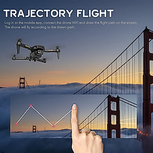 Mini Drone with Camera Drones for Adults Drone for Beginner 1080P Drones with Camera Live Video FPV Helicopter Altitude Hold Drone Lozenge HJ78 RC Drone (1 Battey&1080P WiFi Camera, Orange)