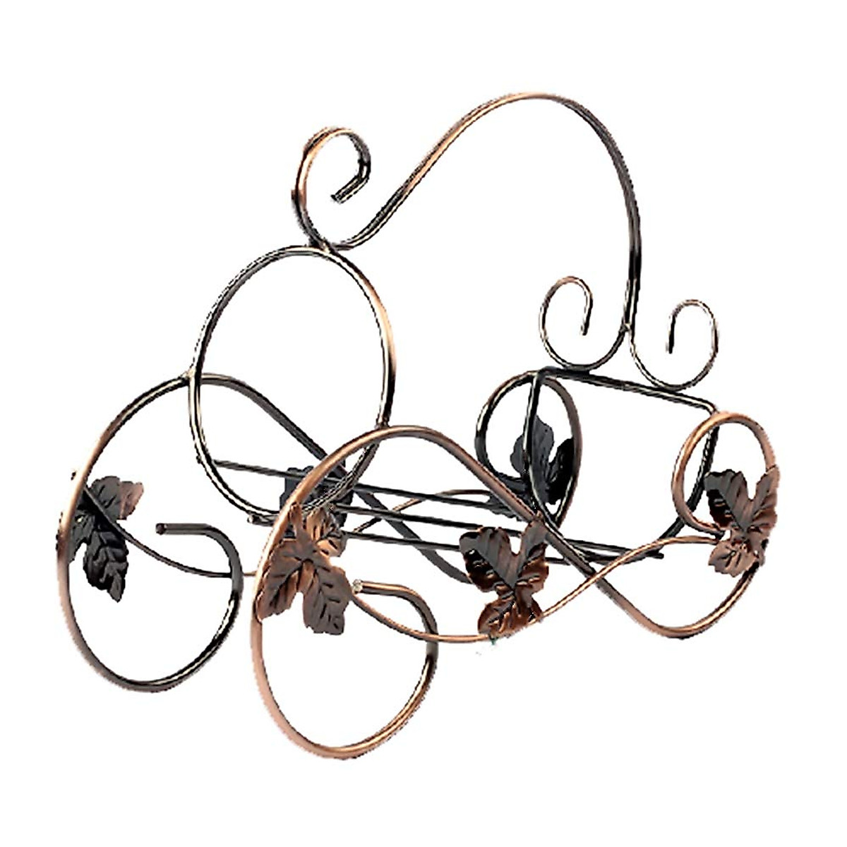 Muellery Decorative Wine Bottle Holder Single Bottle Tabletop Countertop Centerpiece Décor Carriage Design TPKZ37724