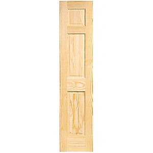 6-Panel Solid Pine Interior Door Slab (18x80)