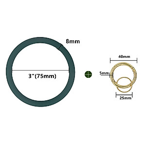 YAKA Silicone Wrist Keychain Circle Bracelet Rubber Bangle Round Keyring Holder(Jay Blue)