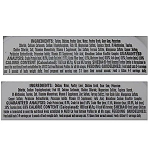 Sheba Perfect Portions Premium Cat Food Pate 4 Flavor 8 Can Variety with Toy Sampler Bundle, (2) Each: Salmon, Chicken Tuna, Turkey, Chicken (2.6 Ounces)