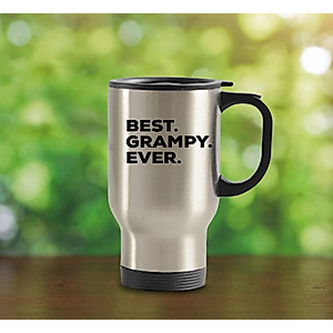 SpreadPassion Best Grampy Ever Travel Mug, Grampy Travel Mug, Grampy Coffee Travel Mug, Grampy Gift, Gift for Grampy, Grampy Tumbler, Grampy Gift from Grandkids, Grampy Birthday Basket Gift idea