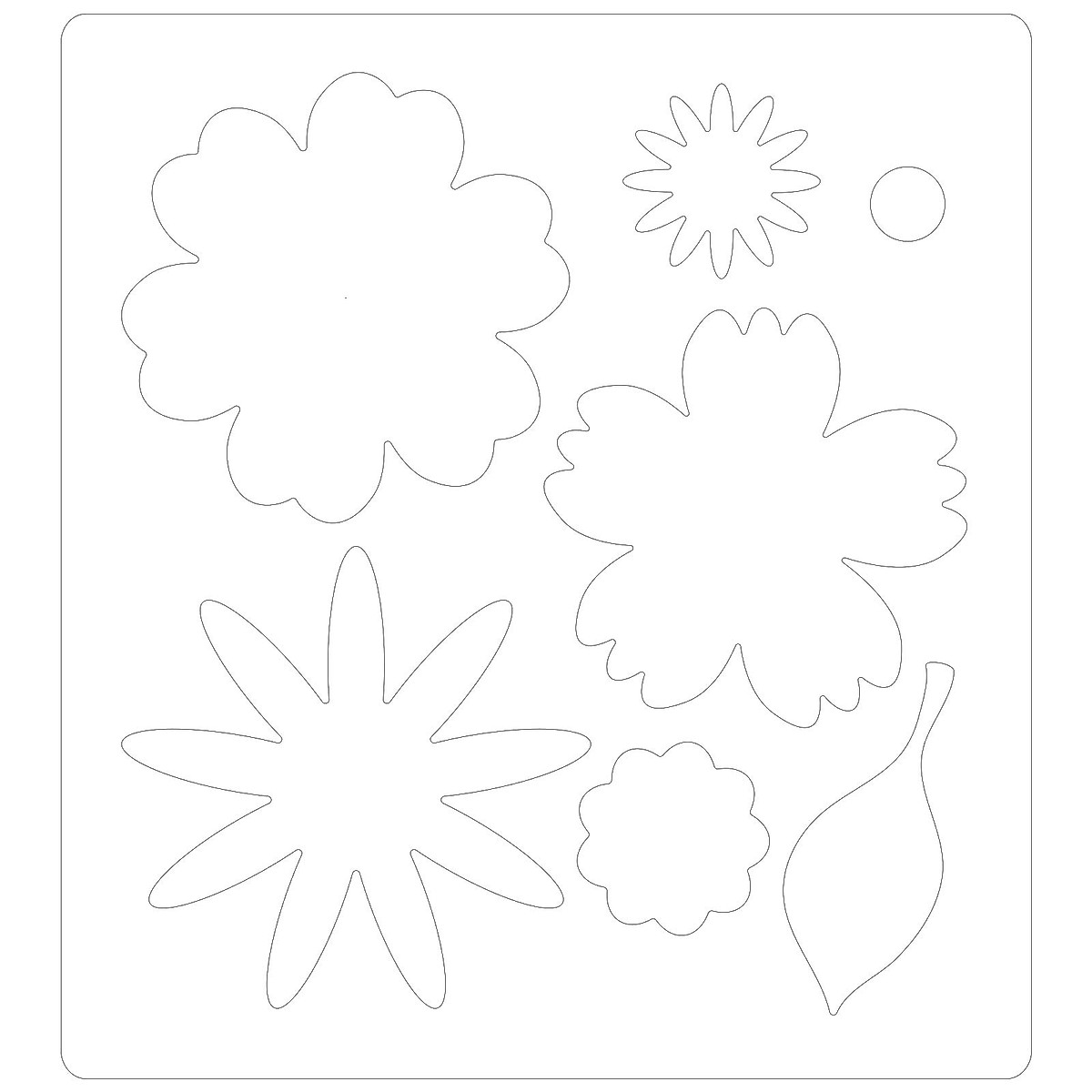 Sizzix Bigz Die , Bold Blossoms by Laura Kate Cutting dies, Multicolor