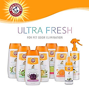 Arm & Hammer Ultra Fresh No Rinse Deodorizing Foam for Dogs, Juniper Mist, 8 Oz | Waterless Dog Shampoo | Baking Soda Neutralizes Bad Odors for an Advanced Clean