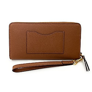 Tory Burch Women's Emerson Wristlet Zip Continental Wallet (Moose)