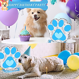 Dog Paw Piñata Small Dog Paw Piñata Themed Birthday Party Supplies Piñata Blue Puppy Paw Piñata It's Party Woof Dog Themed for Girls Boy Baby Shower