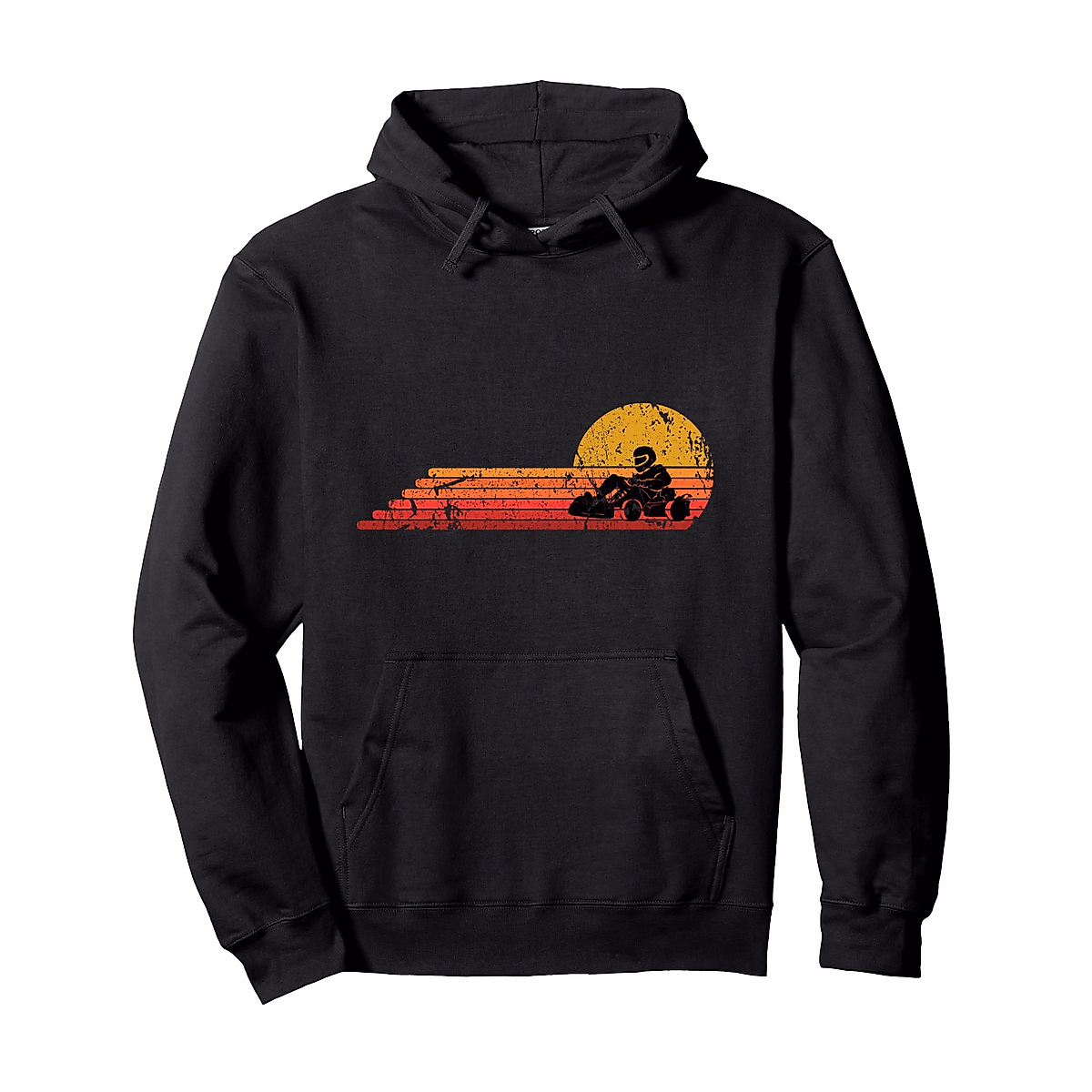 Vintage Go Kart Retro Go Kart Racing Pullover Hoodie