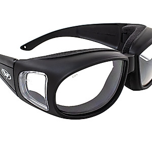 Outfitter clear motorcycle glasses. Over-Prescription glasses