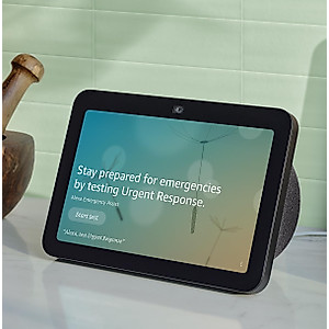 Echo Show 8 (3rd Gen, 2023 release) + Alexa Emergency Assist Monthly (auto-renewal) | With Spatial Audio and Smart Home Hub | Glacier White