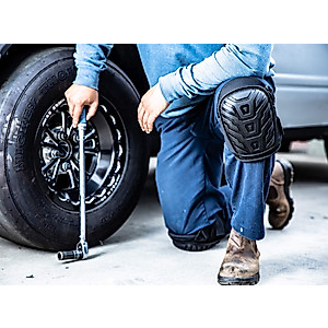 CE' CERDR Professional Knee Pads for Work - Heavy Duty Foam Padding Kneepads for Construction, Gardening, Flooring with Comfortable Gel Cushion to Save Your Knees (Knee High)